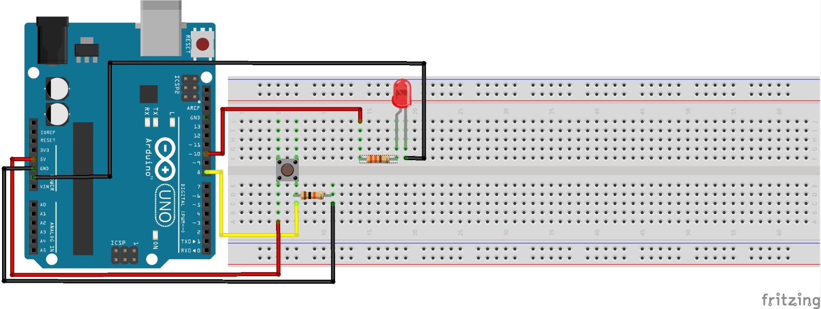 Arduino Dersleri #3: Arduino Buton İle Led Yakma