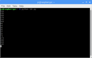 Raspberry Pi 3 LDR İle Işık Şiddeti Ölçme #7