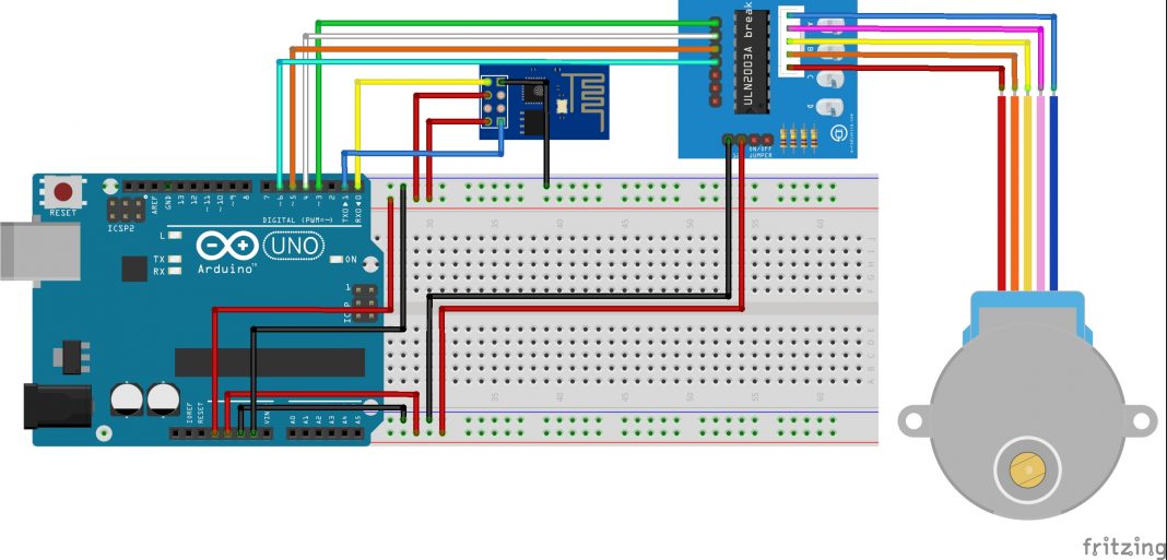 Arduino Step Motor Kontrolü İnternet Üzerinden Motor Sürme