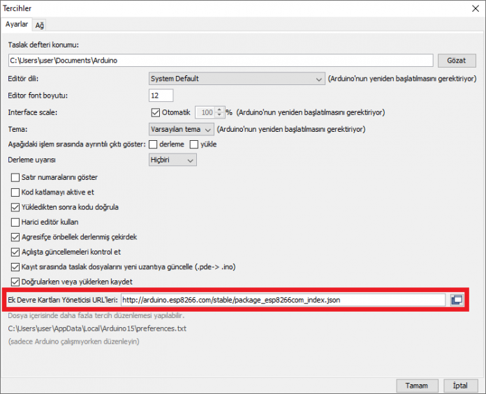 Arduino Ide Ile Nodemcu Programlama