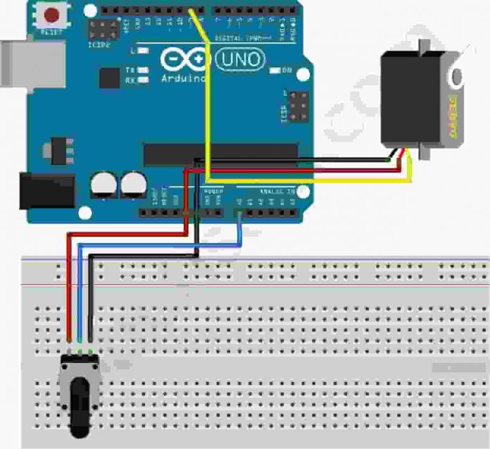 Arduino Servo Motor Kontrolü (Potansiyometre İle)