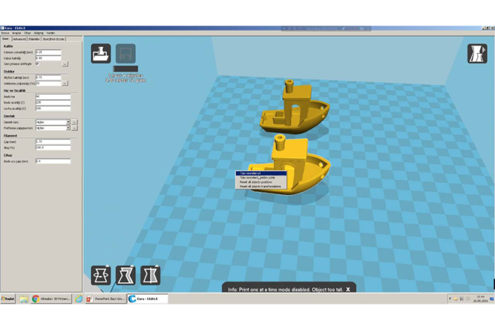 3D Yazıcı İçin Çizim Programı