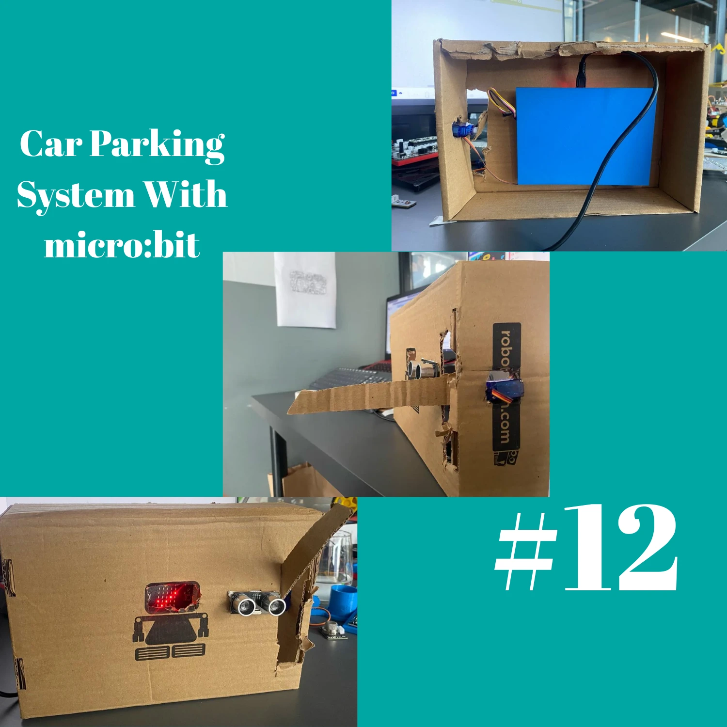 #12 PicoBricks (micro:bit) Car Parking System Projesi