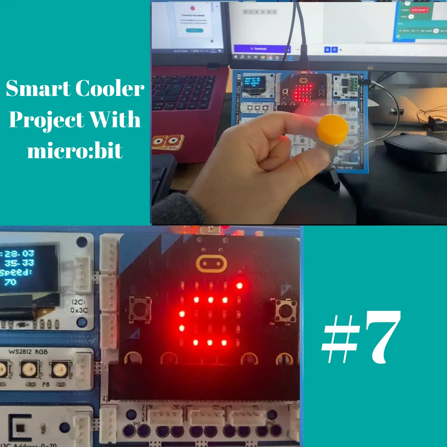 #7 PicoBricks (micro:bit) Smart Cooler Projesi