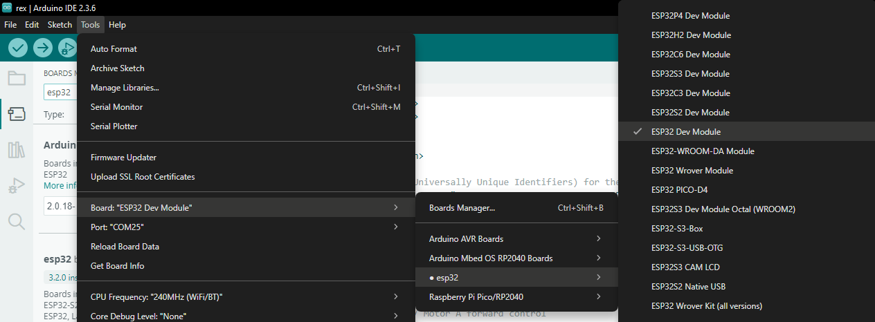 REX Robotlarını PicoBricks Go ile Kontrol Edelim! (Arduino IDE)
