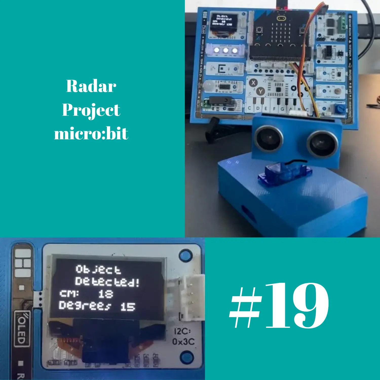 #19 PicoBricks (micro:bit) Radar Projesi