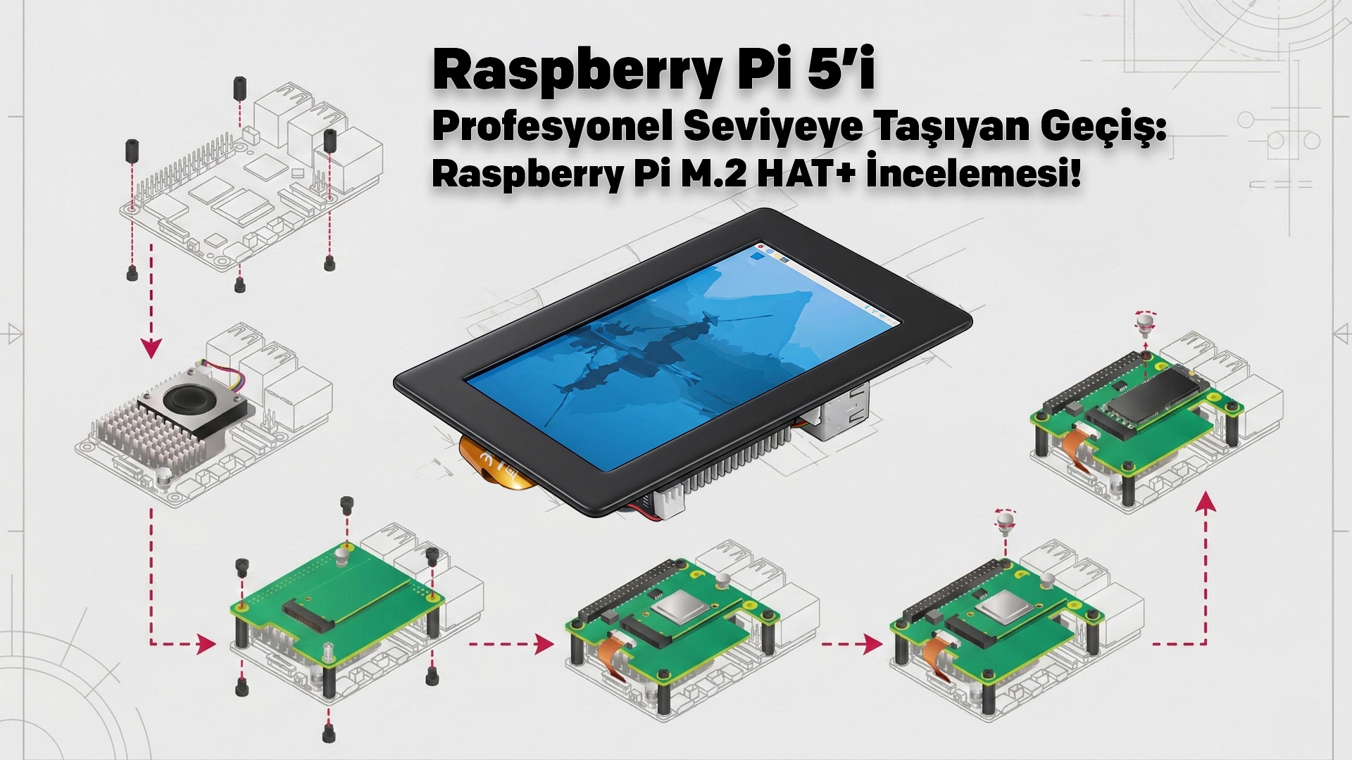 Raspberry Pi M.2 HAT Plus İnceleme — NVMe mi Compact mı?